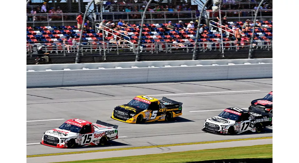 love earns his 10th victory, while team toyota has another strong race ...