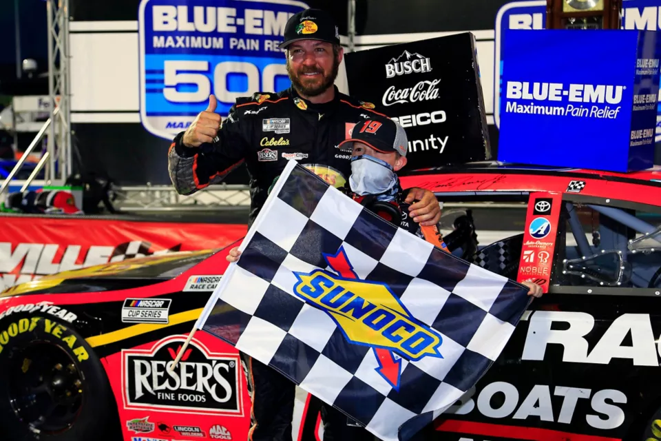 Team Toyota celebrates a successful Cup Series season