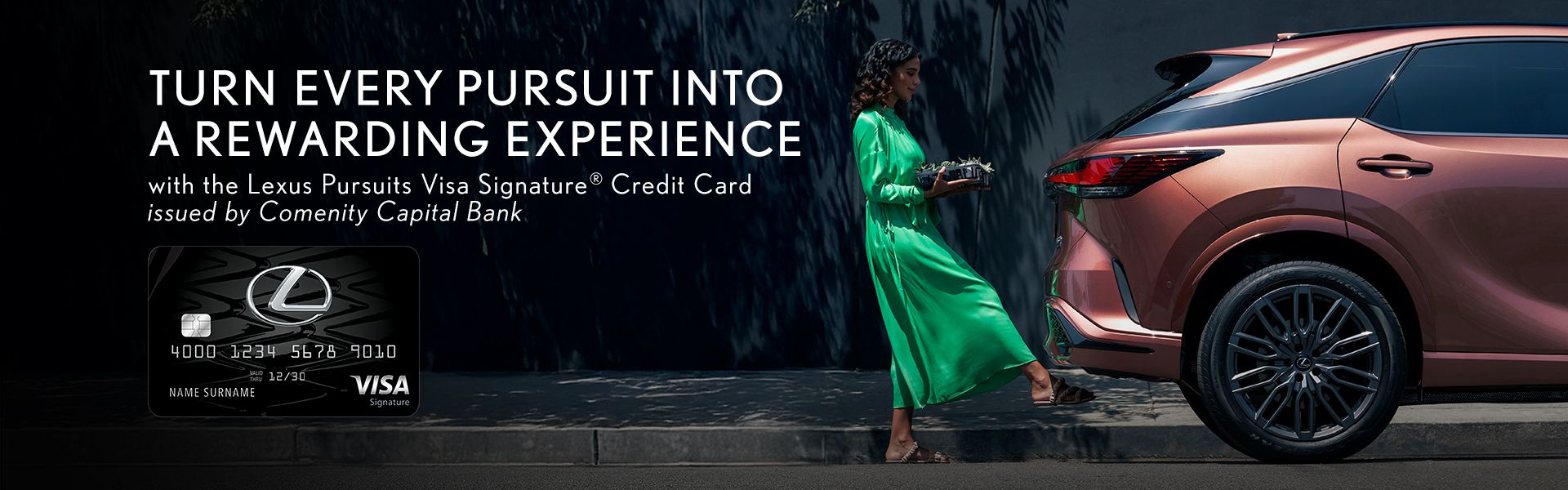 Lexus Credit Card promotion.